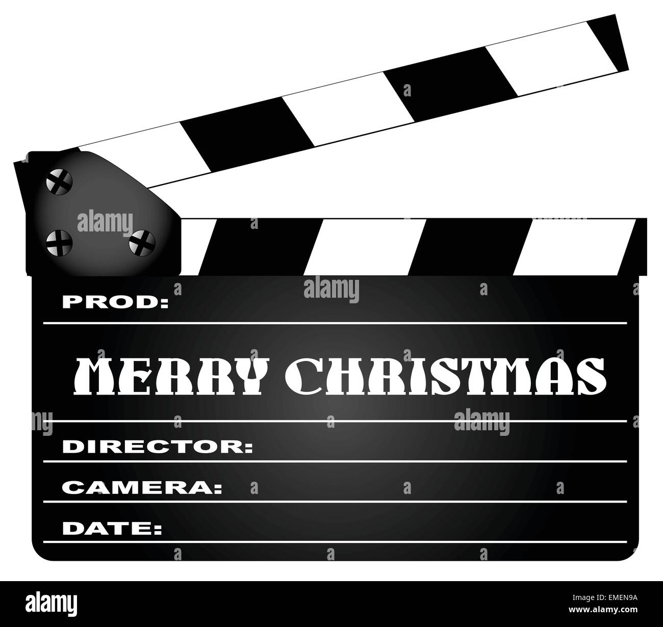 Christmas clapper board Stock Vector Images - Alamy