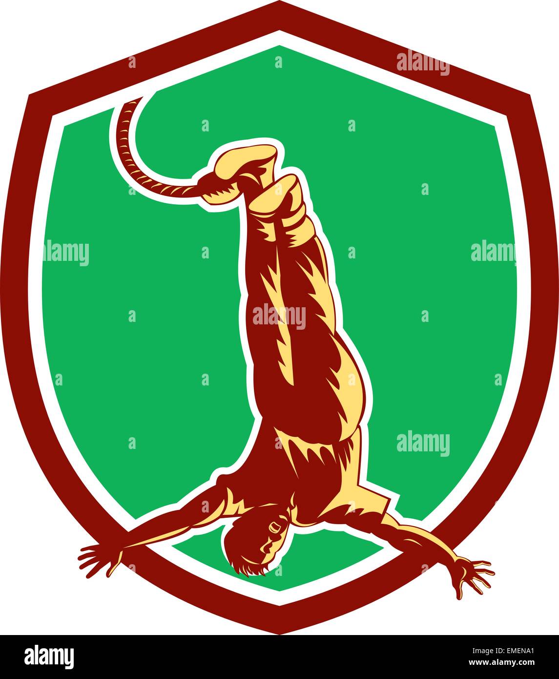 Man jumping rope Stock Vector Images - Alamy