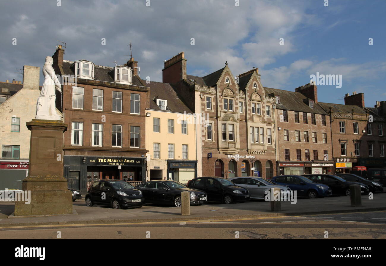 Montrose street scene Angus Scotland April 2015 Stock Photo - Alamy
