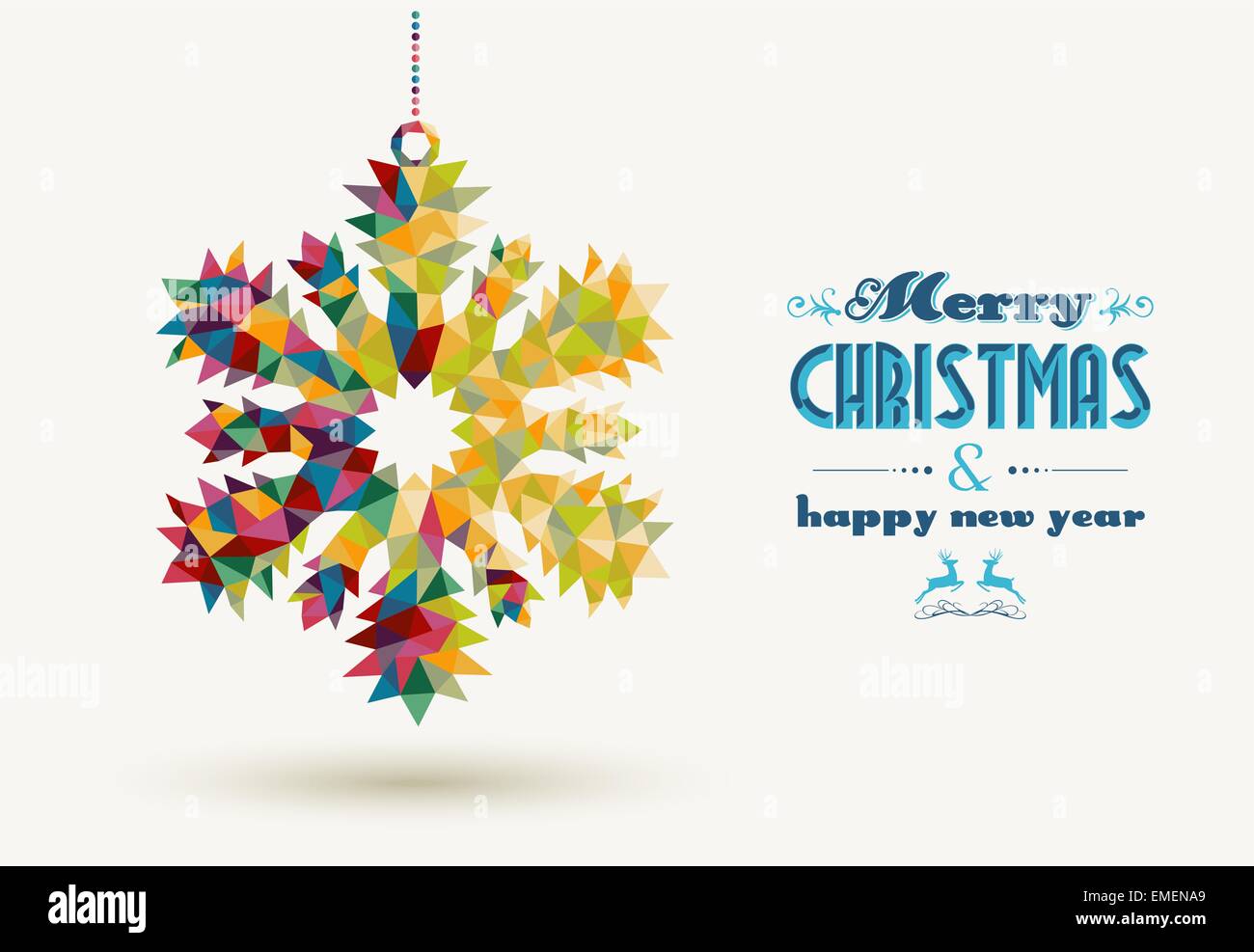 Snowflake card Stock Vector Images - Alamy