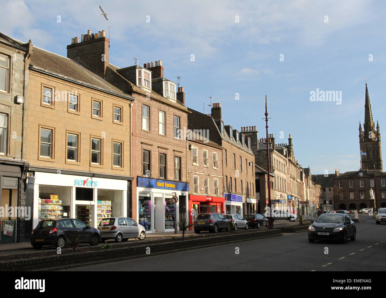 Montrose street scene Angus Scotland April 2015 Stock Photo - Alamy