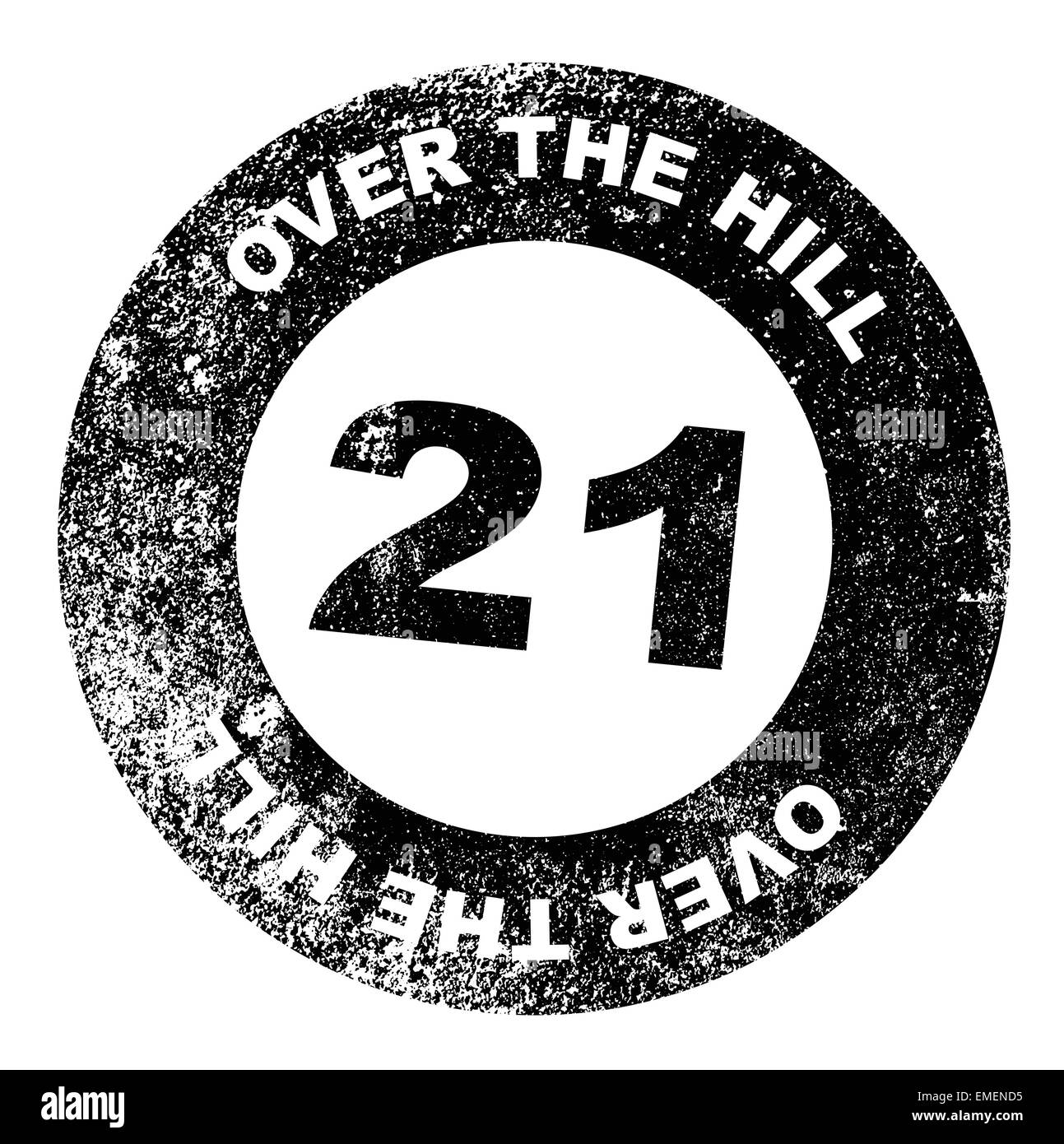 Over the Hill 21 Stamp Stock Vector Image & Art - Alamy