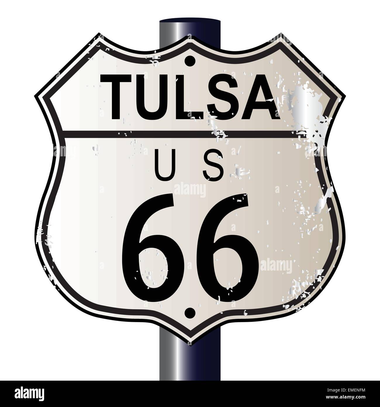 Route 66 tulsa Stock Vector Images - Alamy