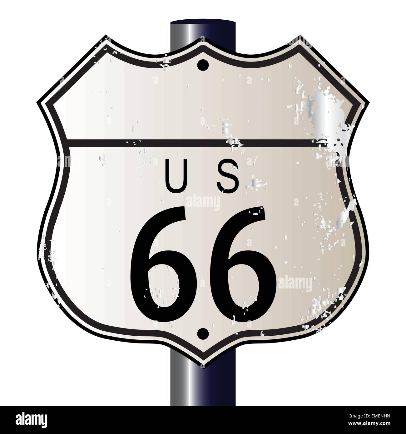 Blank Route 66 Sign Stock Vector Image & Art - Alamy