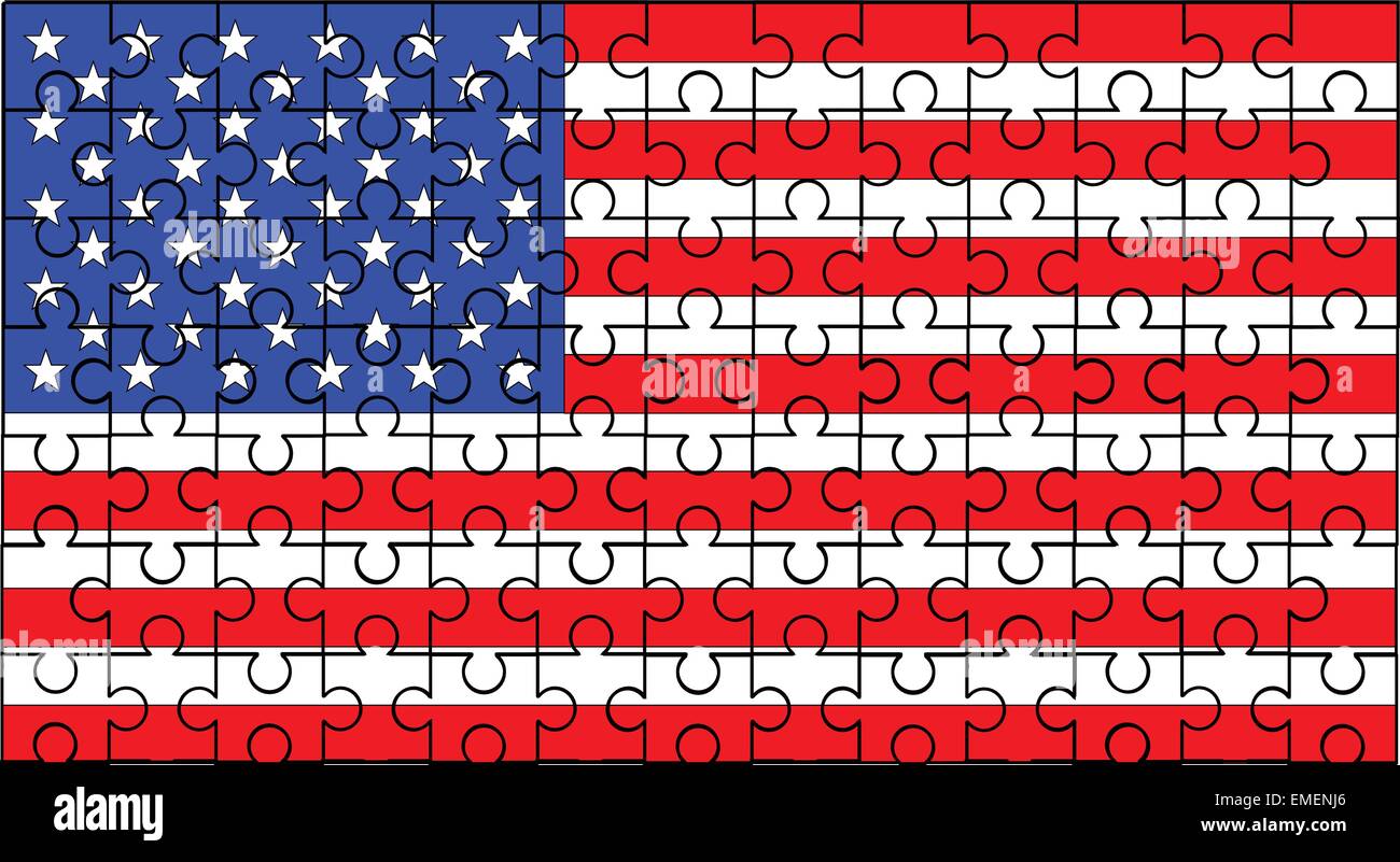 American flag jigsaw puzzle hi-res stock photography and images - Alamy