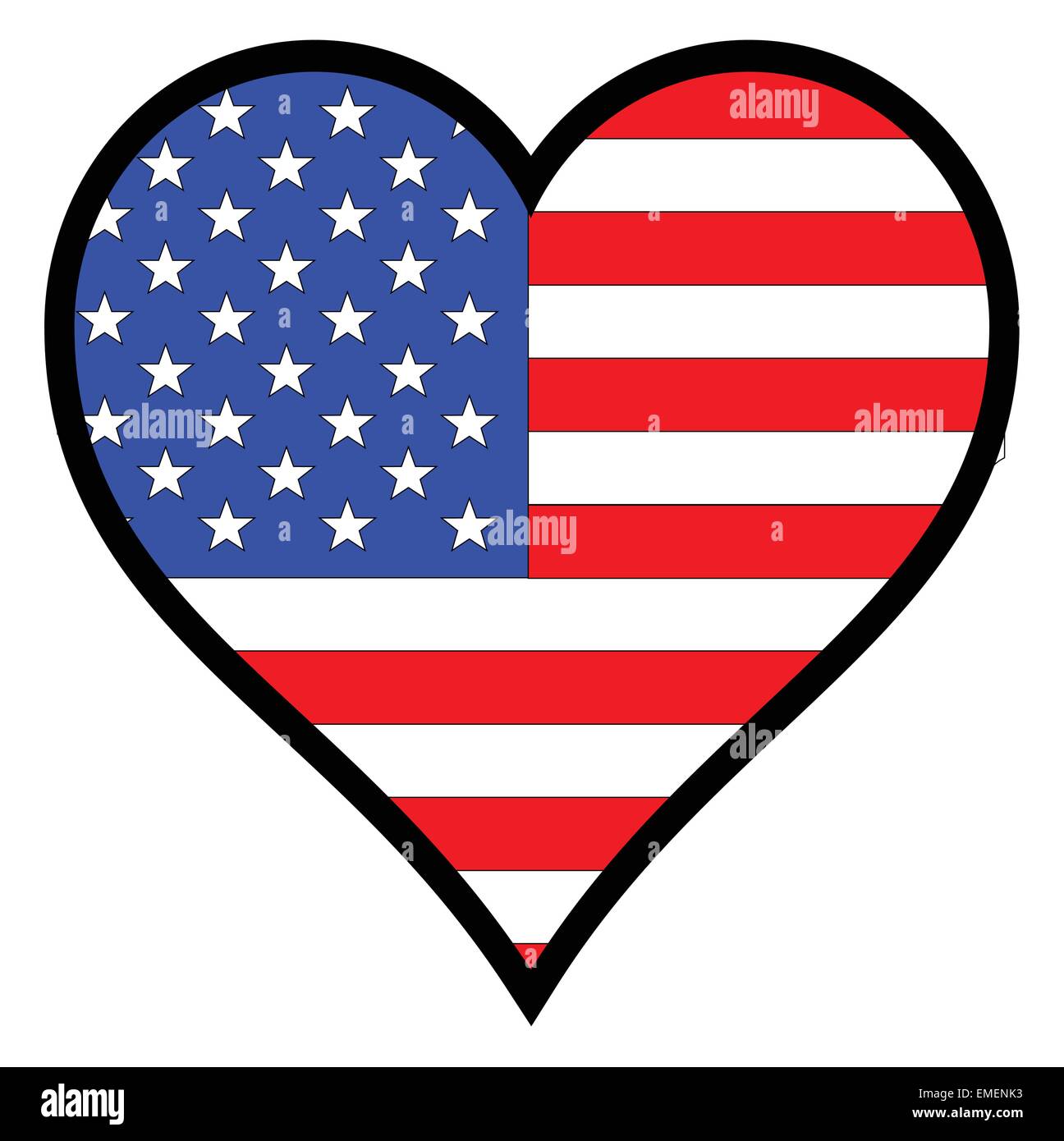 American heart Stock Vector Images - Alamy