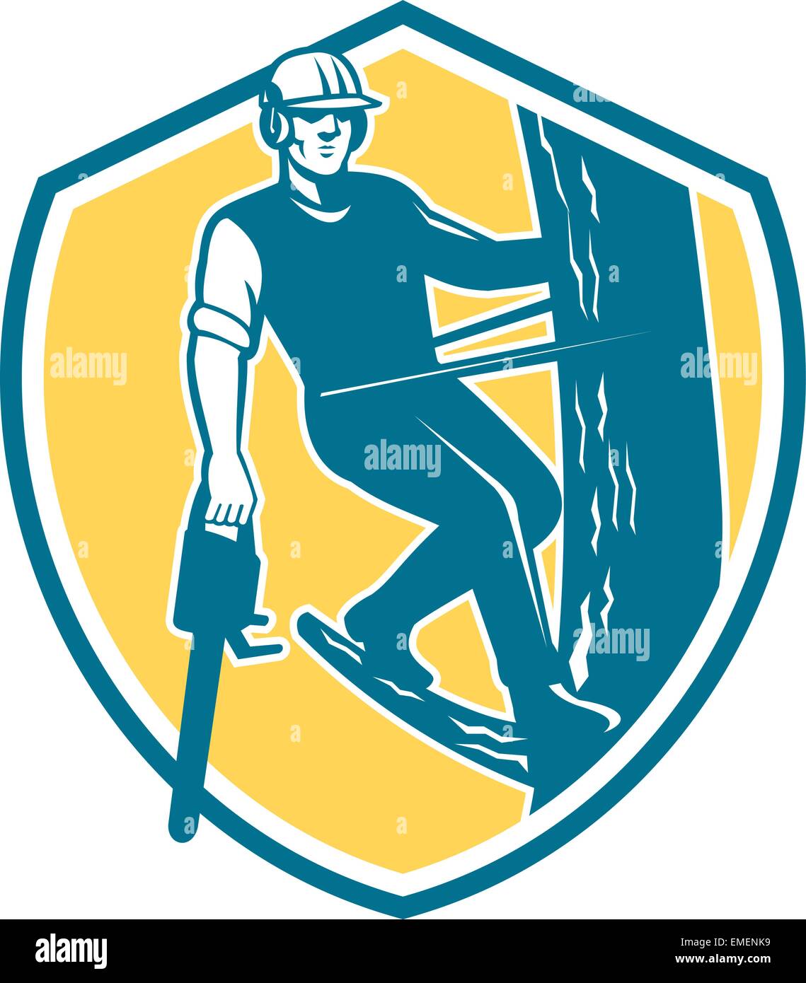 Tree Surgeon Arborist Climbing Chain Shield Stock Vector Image & Art ...