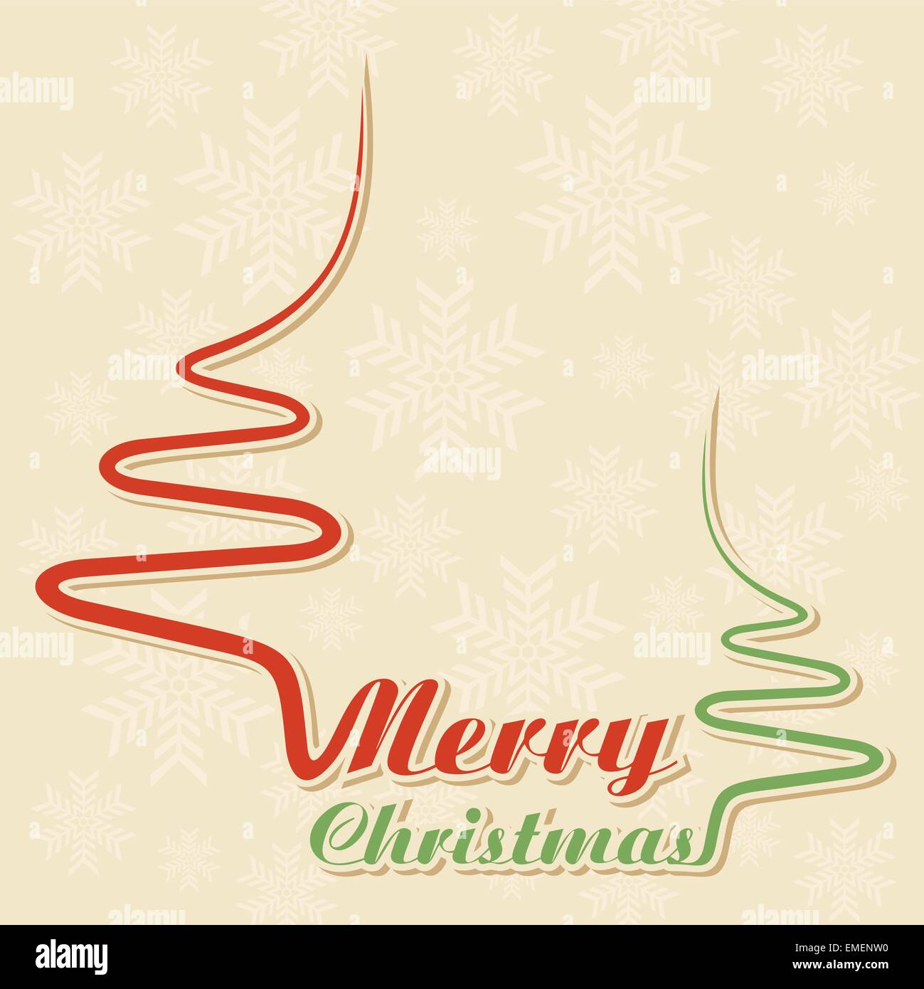 Abstract background Christmas tree with text - vector illustration ...
