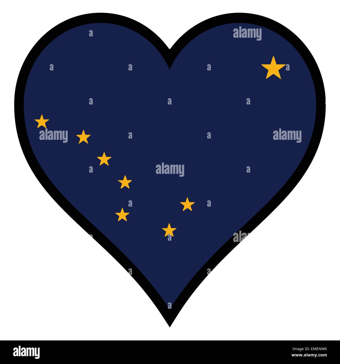 Alaska heart hi-res stock photography and images - Alamy