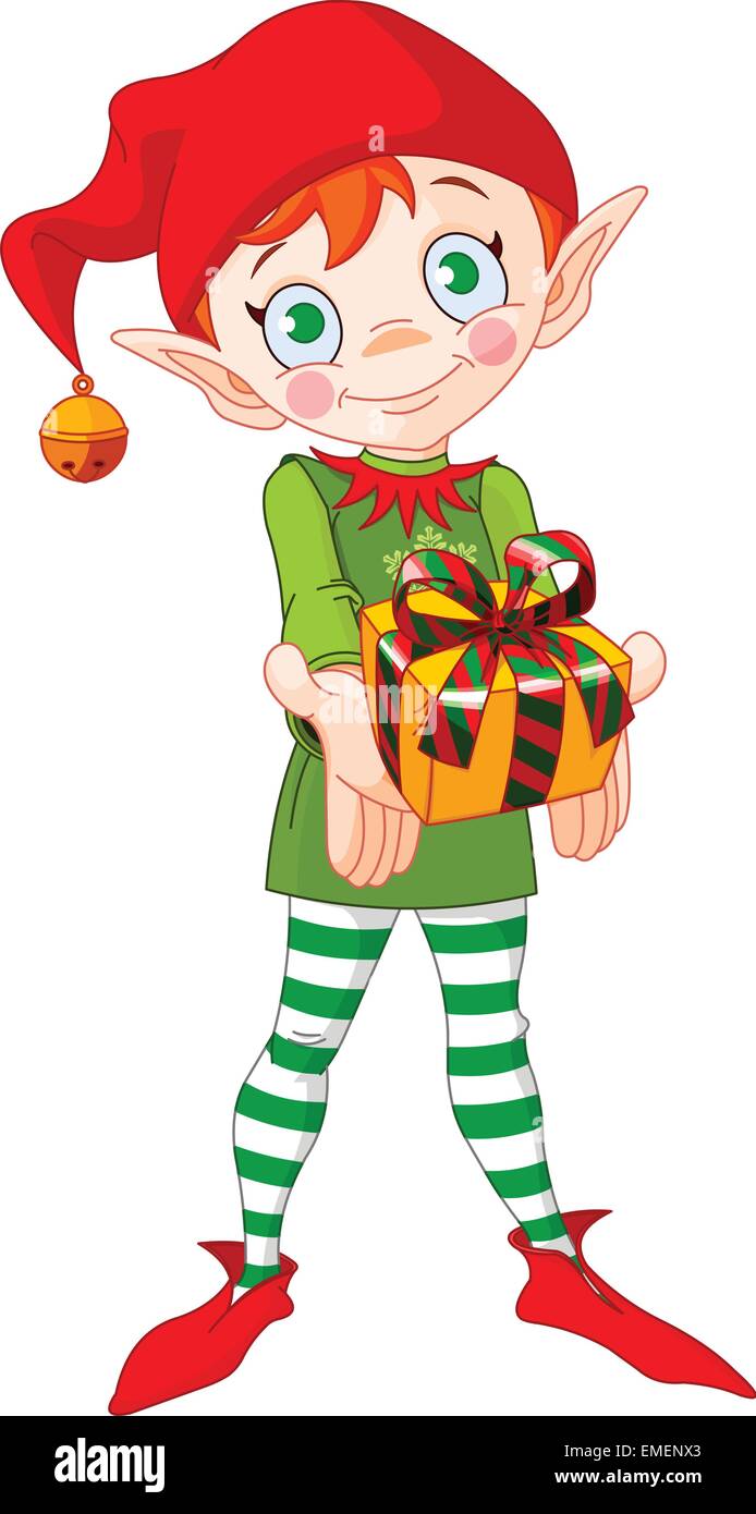 Elf drawing Stock Vector Images - Alamy