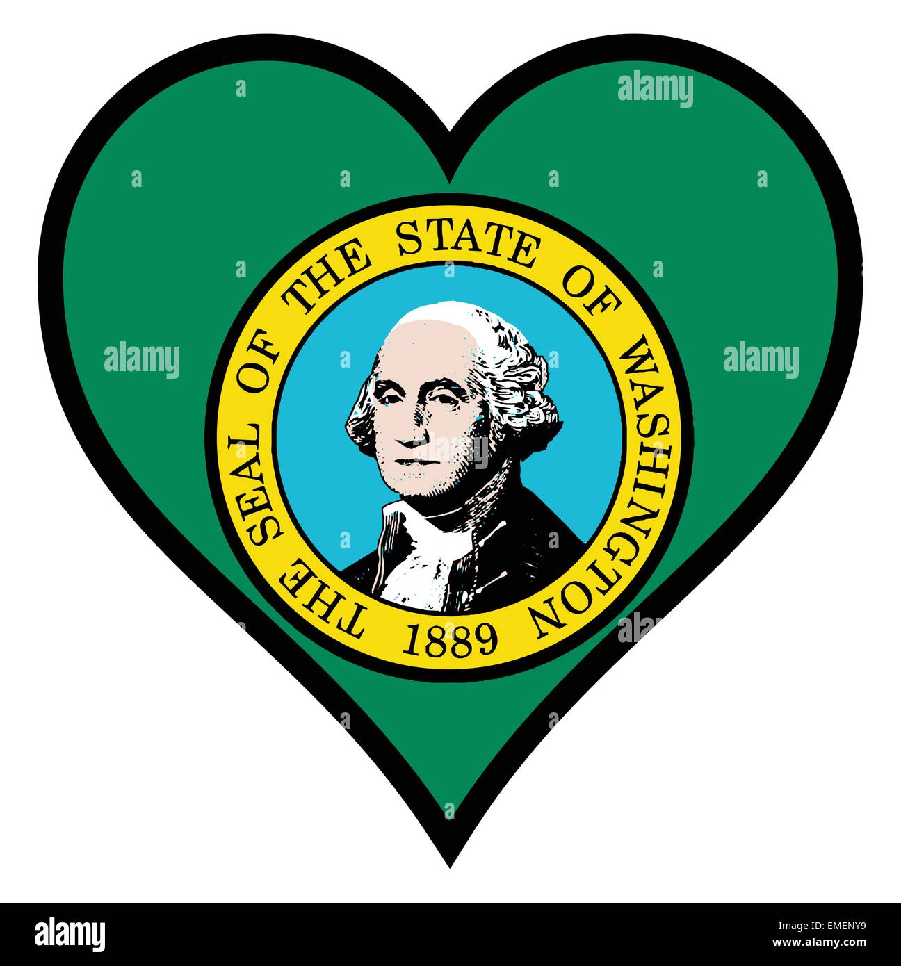 Washington state flag hi-res stock photography and images - Alamy