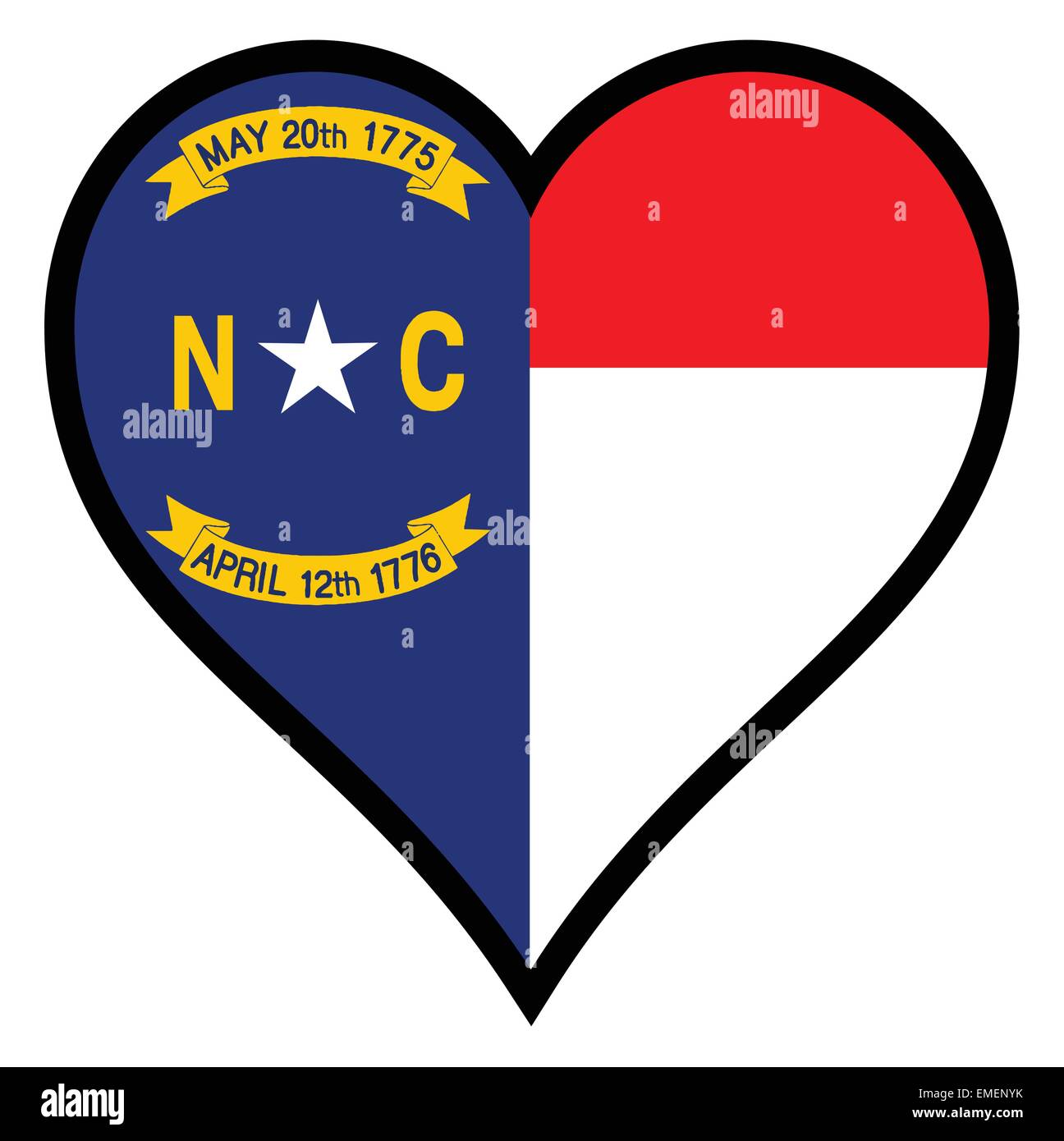Love North Carolina Stock Vector Image & Art - Alamy