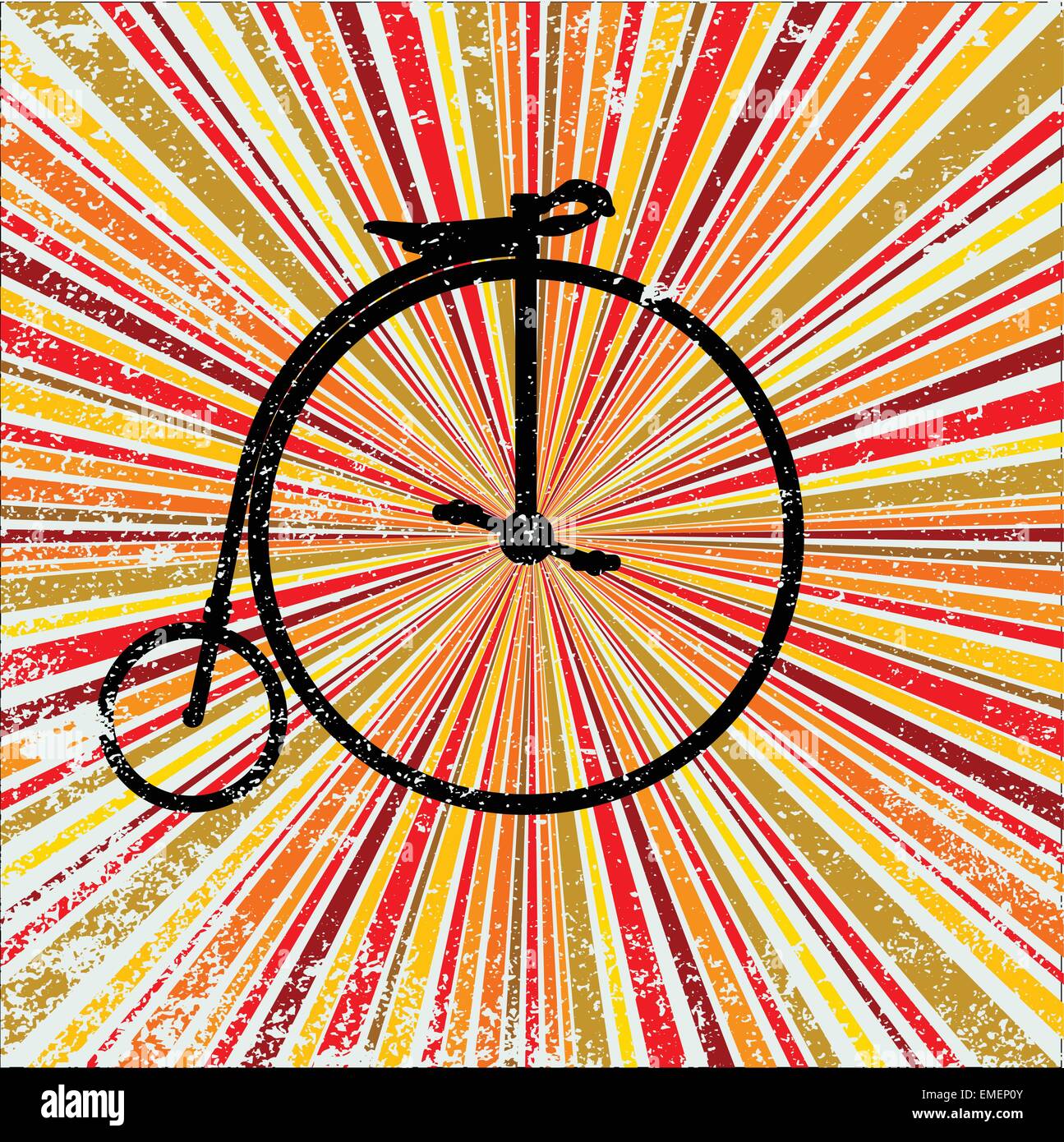 Retro vintage bicycle old Stock Vector Images - Alamy