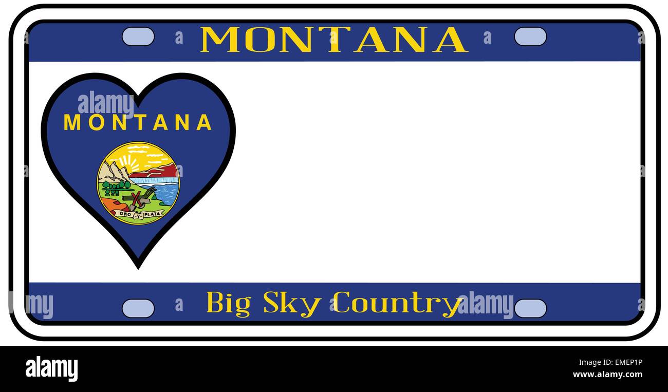 Montana license plate hi-res stock photography and images - Alamy