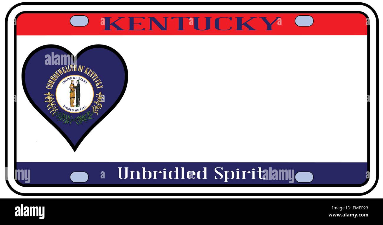 Kentucky license plate Stock Vector Images - Alamy