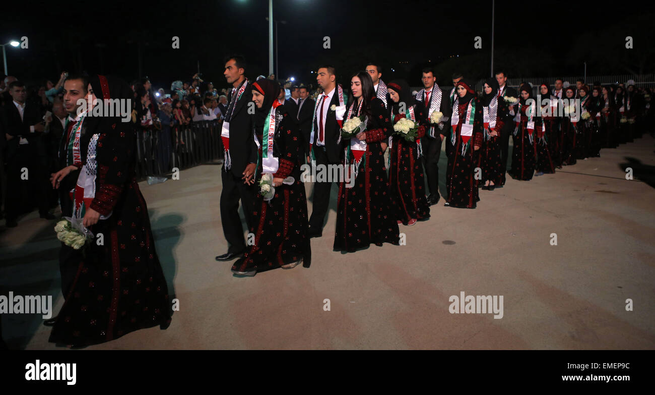 Jericho, West Bank, Palestinian Territory. 20th Apr, 2015. Palestinian ...
