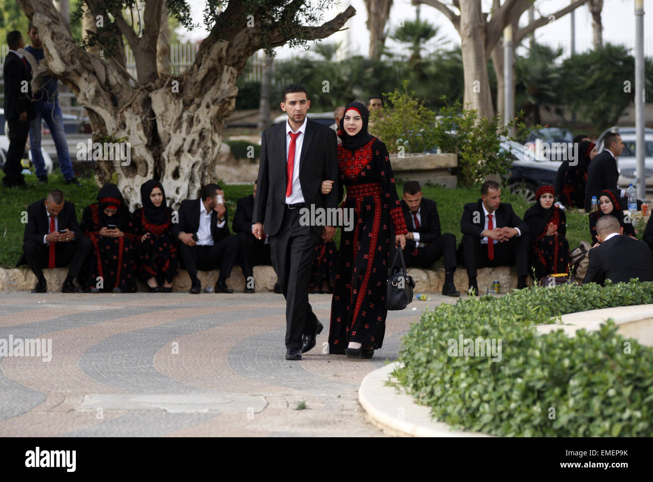 Jericho, West Bank, Palestinian Territory. 20th Apr, 2015. Palestinian ...