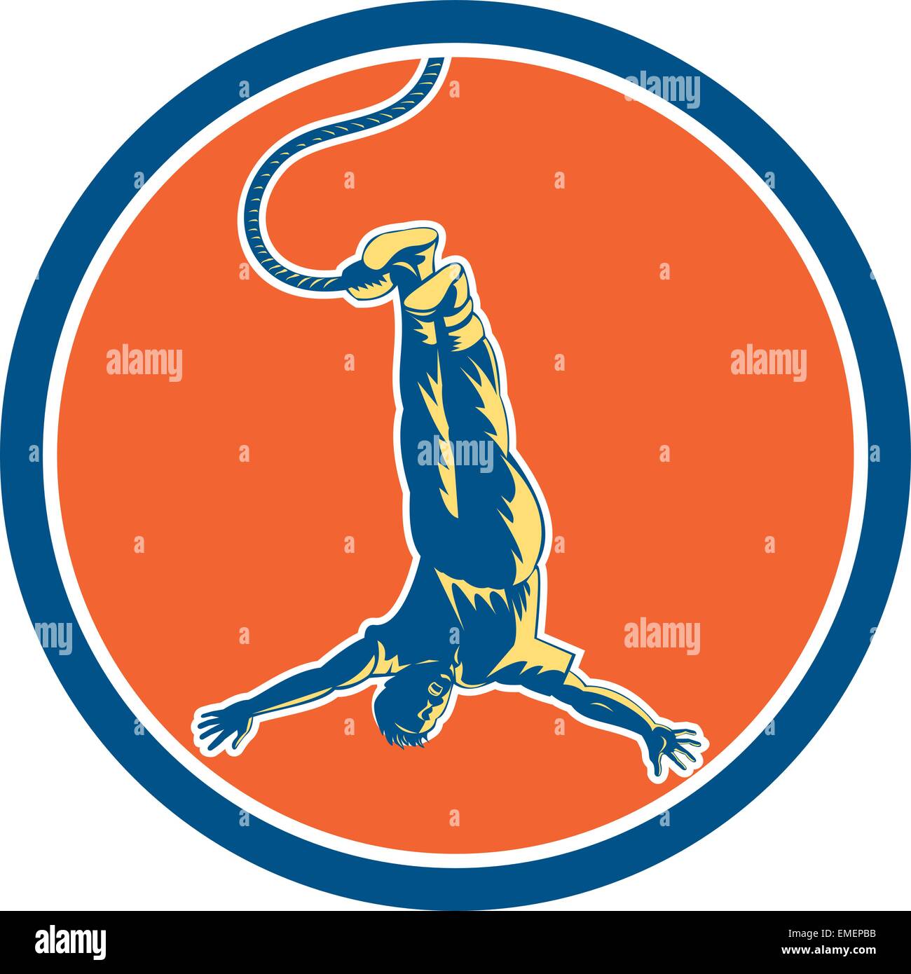 Man jumping rope Stock Vector Images - Alamy