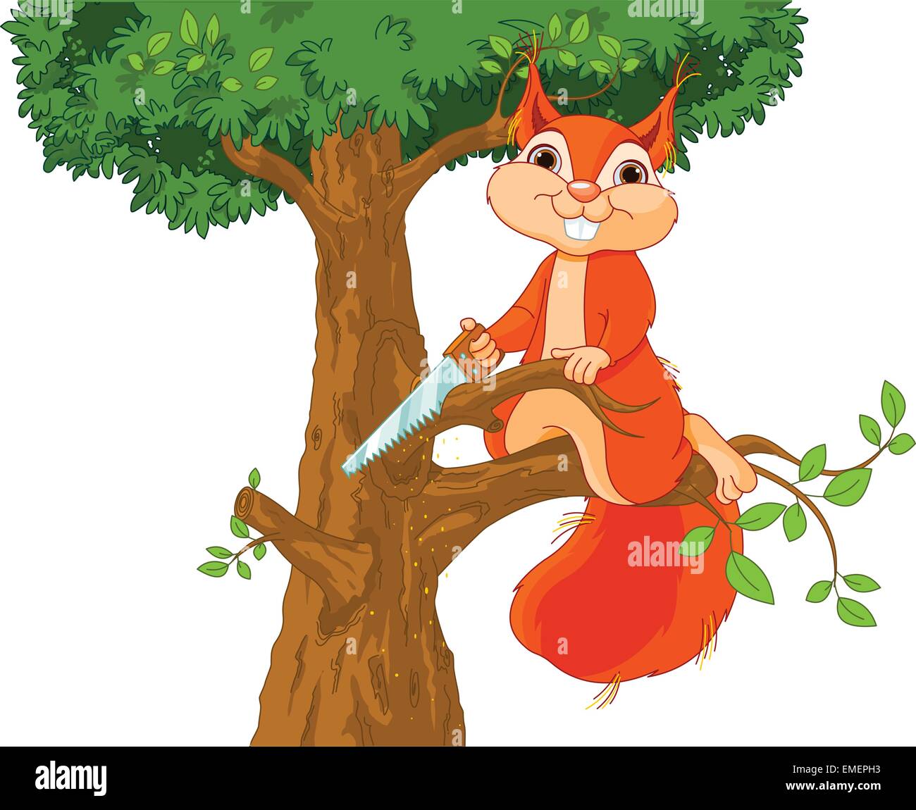 Squirrel saw hi-res stock photography and images - Alamy