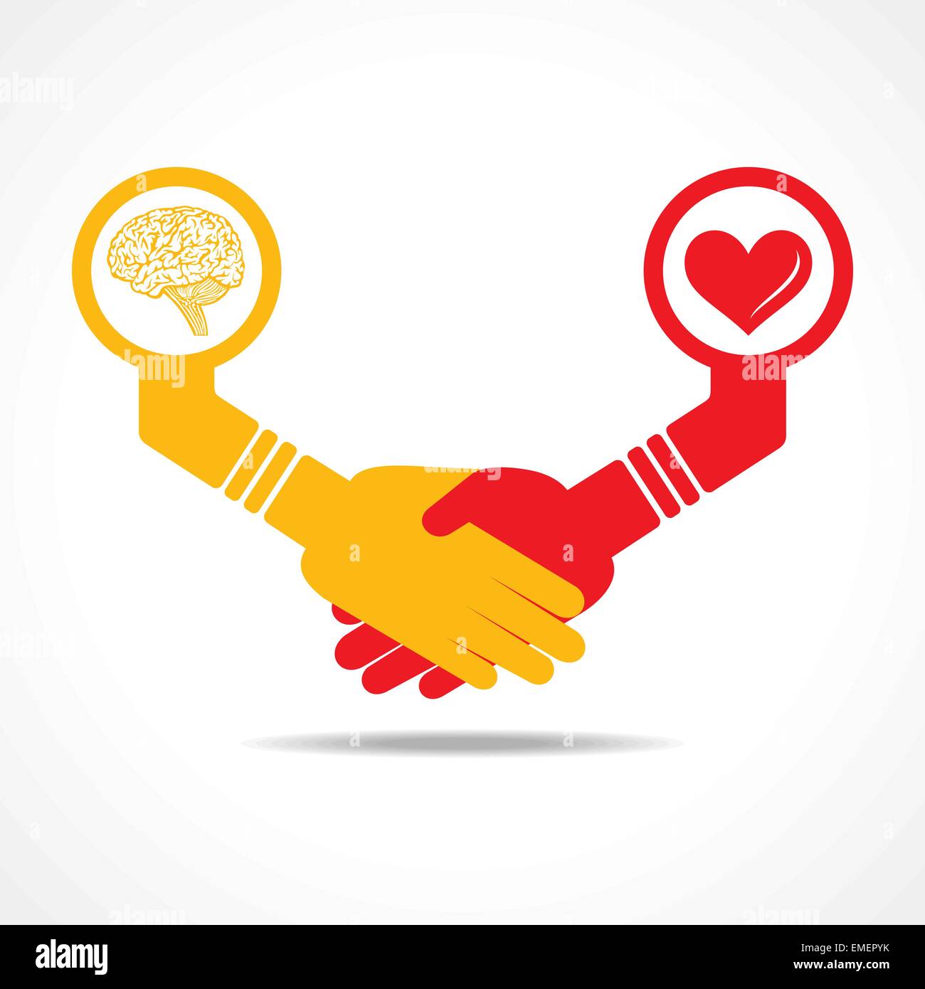 Brain handshake hi-res stock photography and images - Alamy