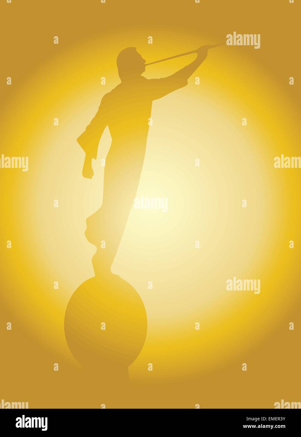 The Angel Moroni Stock Vector Image & Art - Alamy