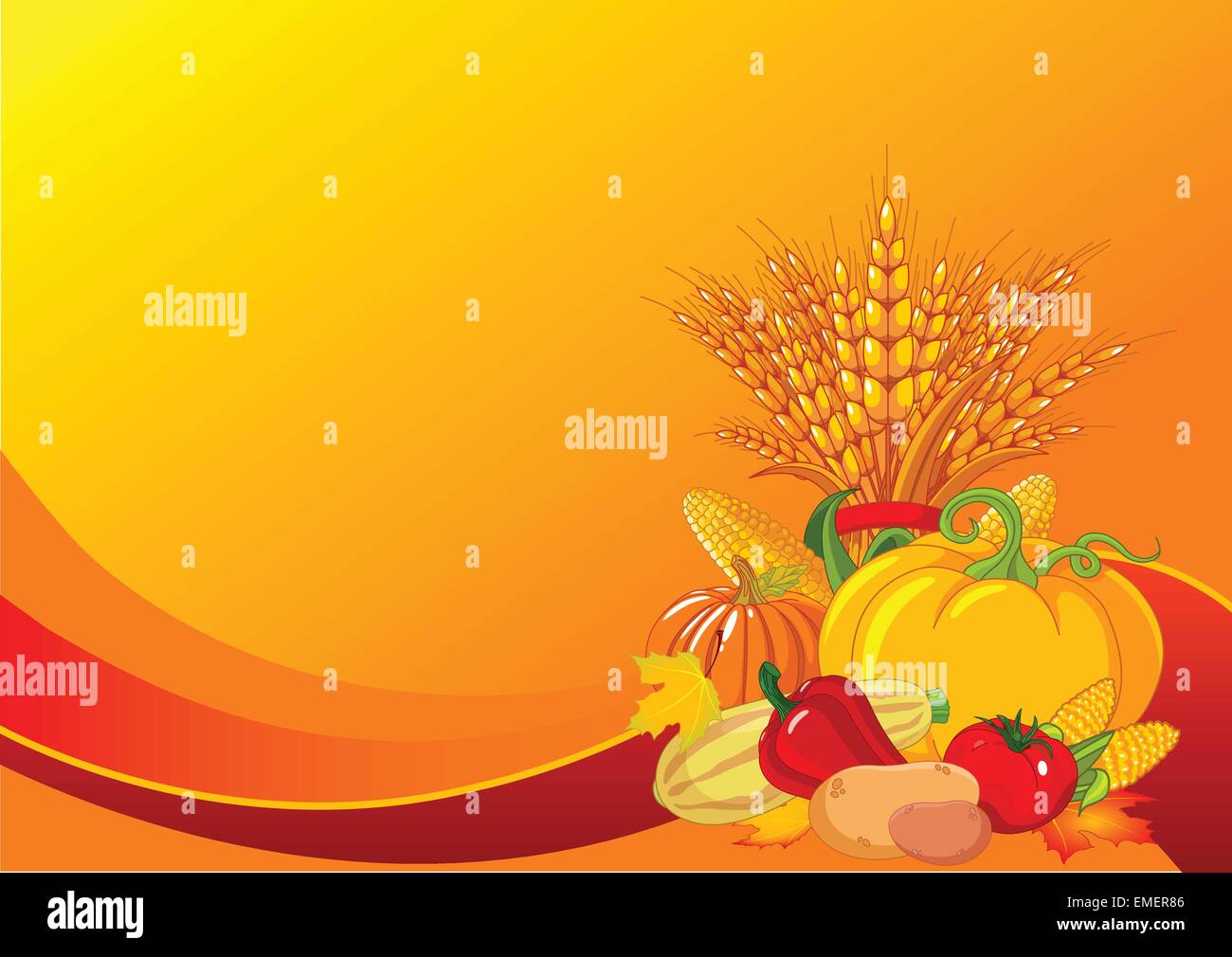 The harvest festival Stock Vector Images - Alamy