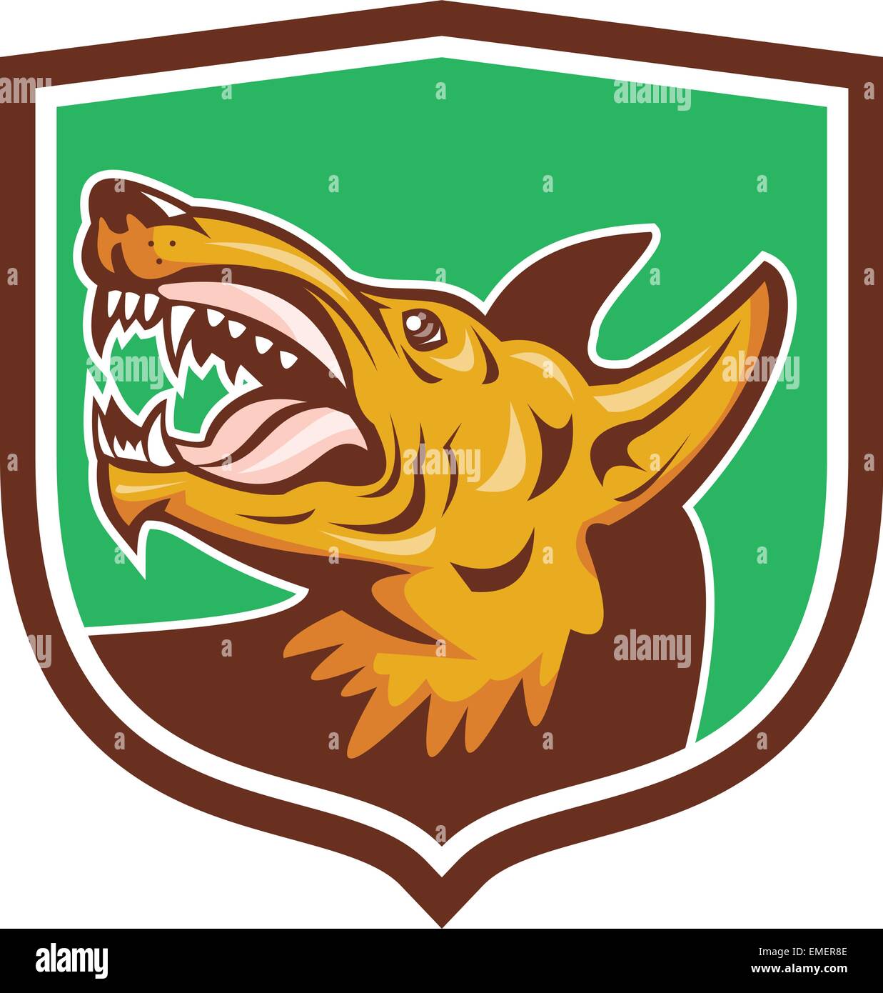 Angry dog barking side view High Resolution Stock Photography and ...