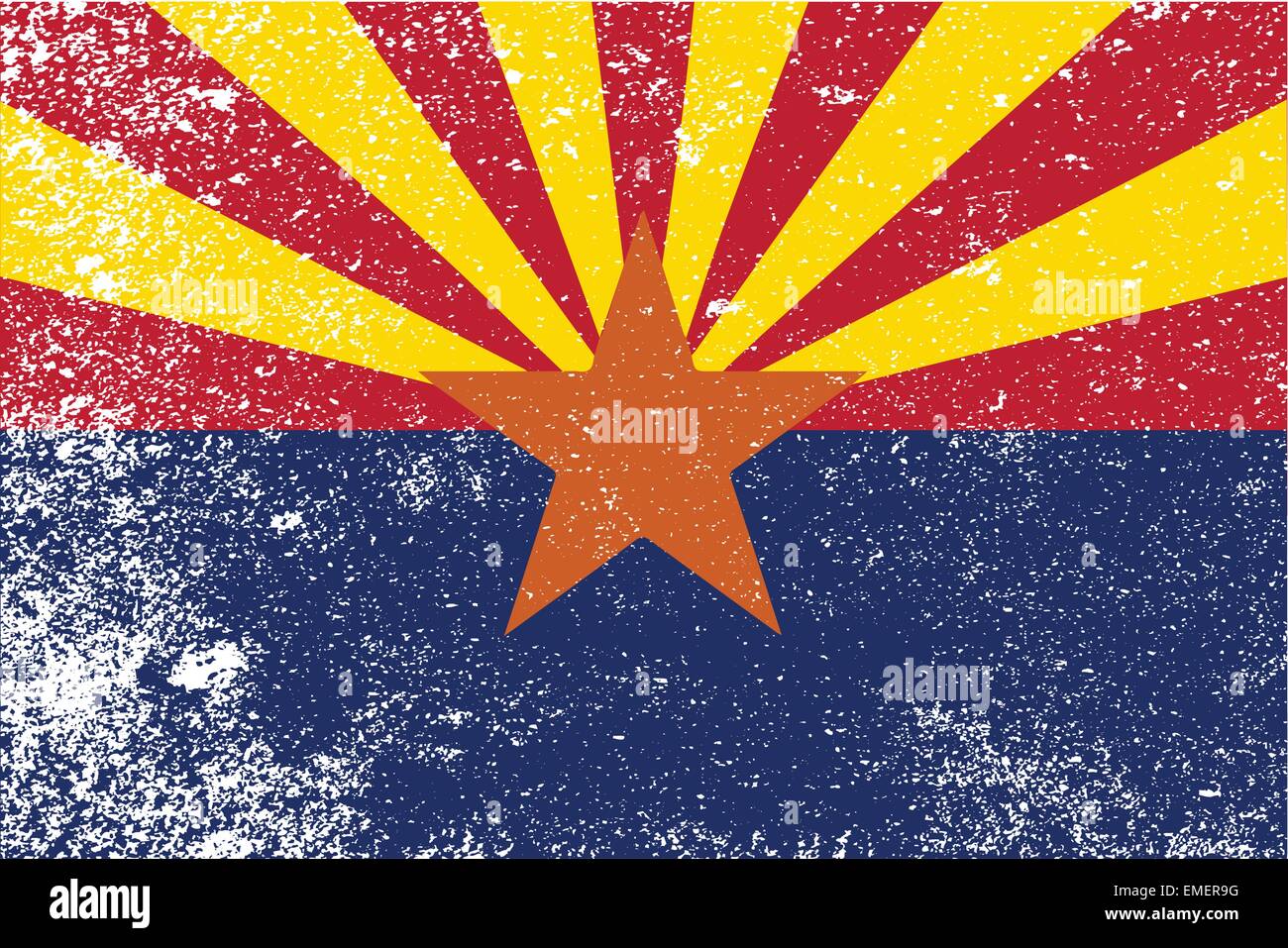 Arizona flag grunge hi-res stock photography and images - Alamy