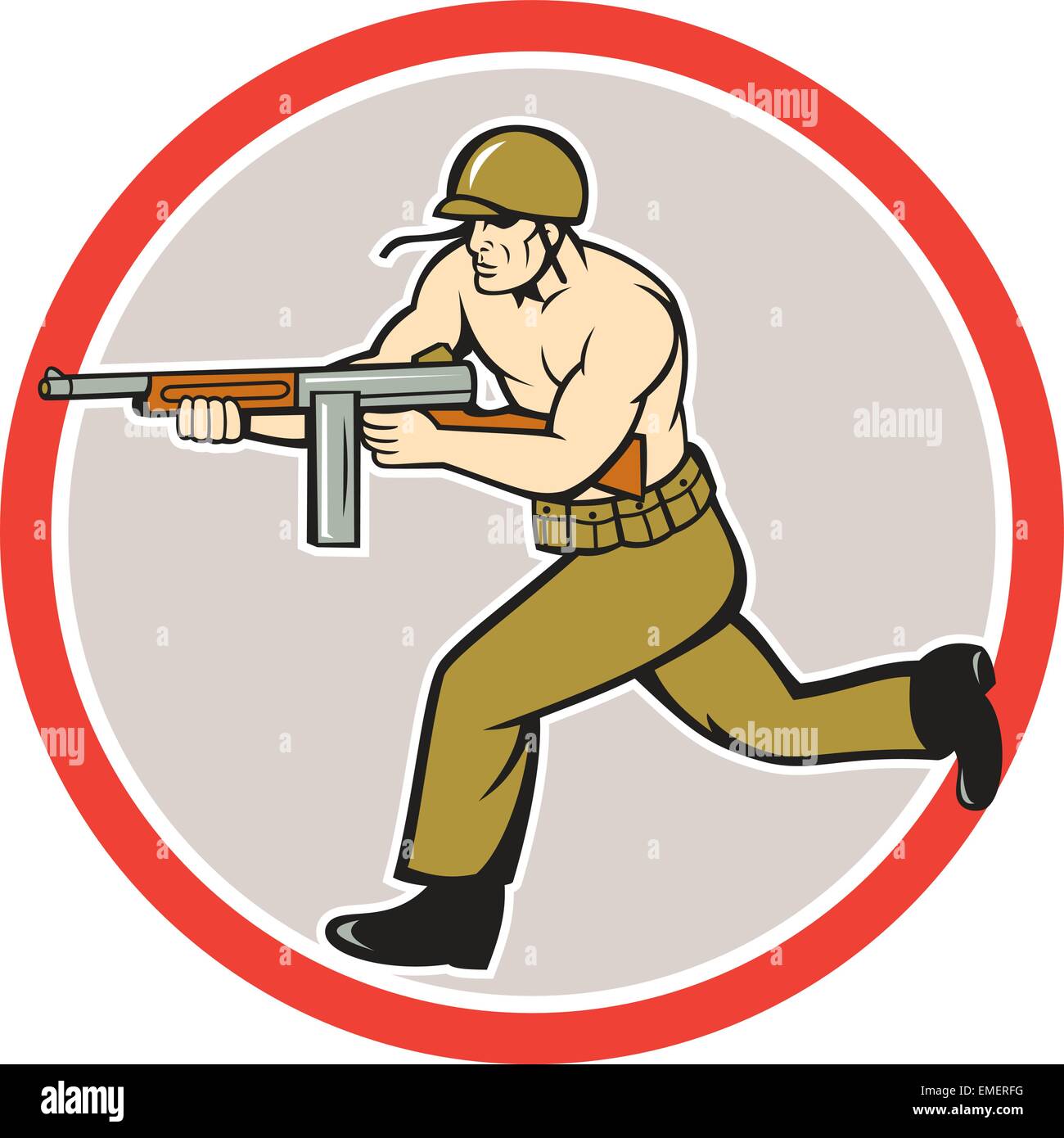 Tommy gun Stock Vector Images - Alamy