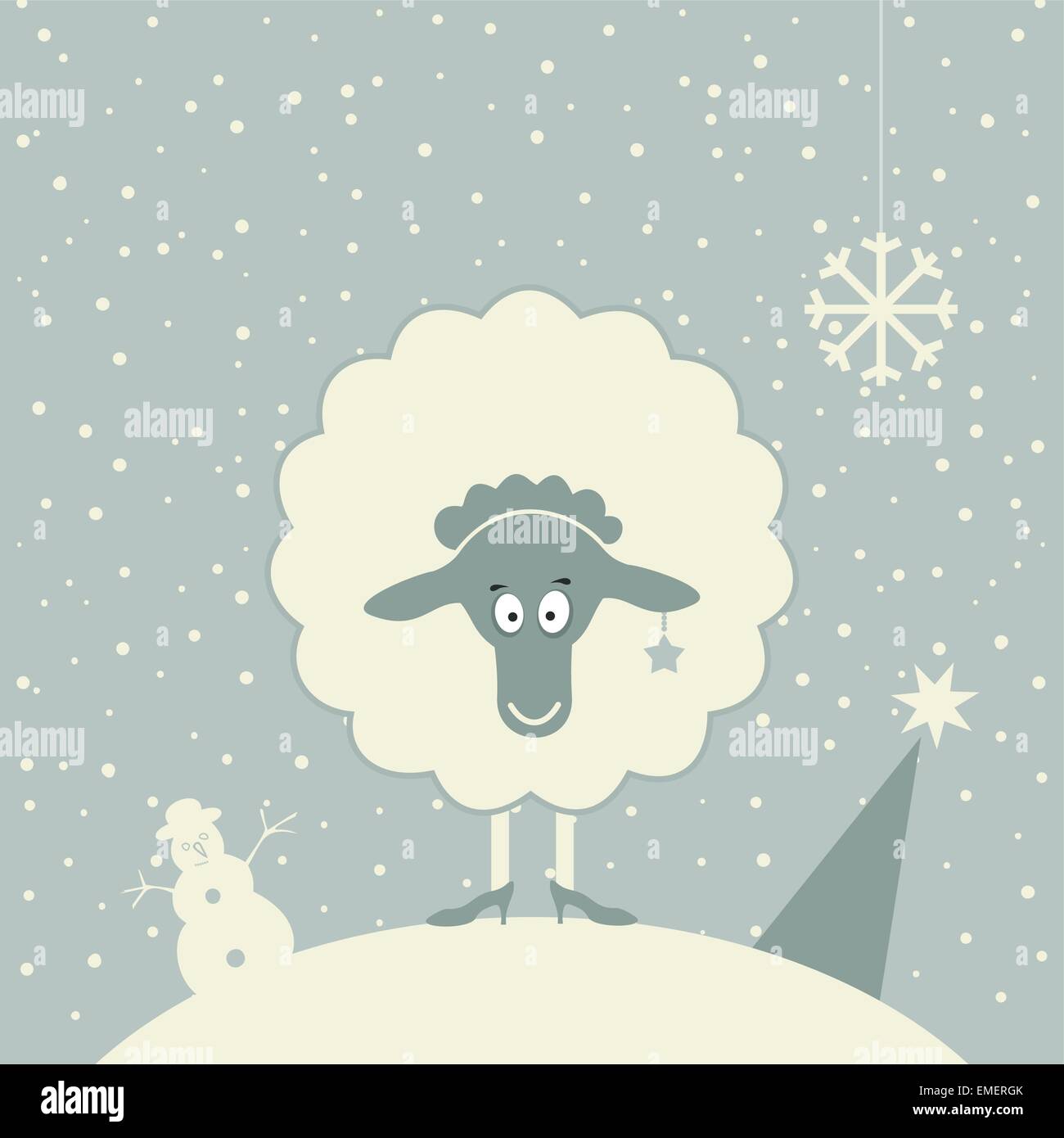 Ornament sheep Stock Vector Images - Alamy