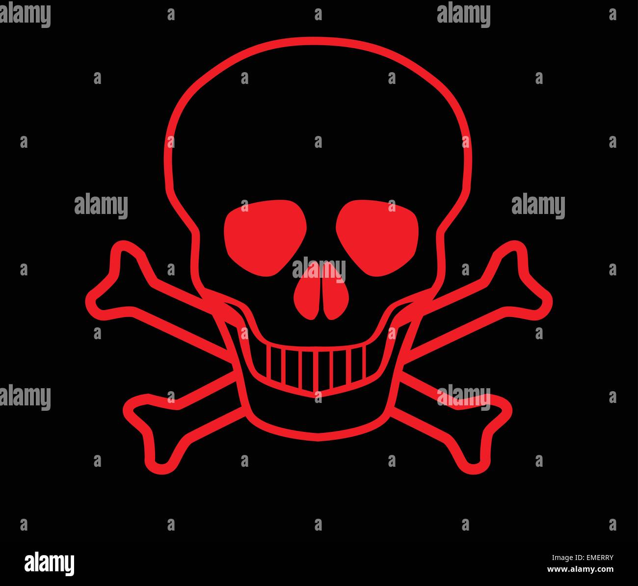 Skull crossbones poison sign over hi-res stock photography and images ...