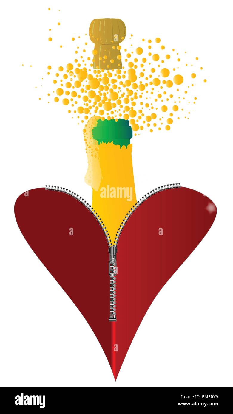 Wine love Stock Vector Images - Alamy