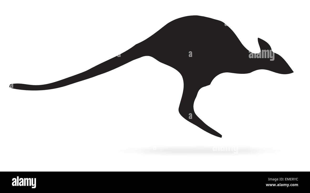 Kangaroo jumping australia Stock Vector Images - Alamy