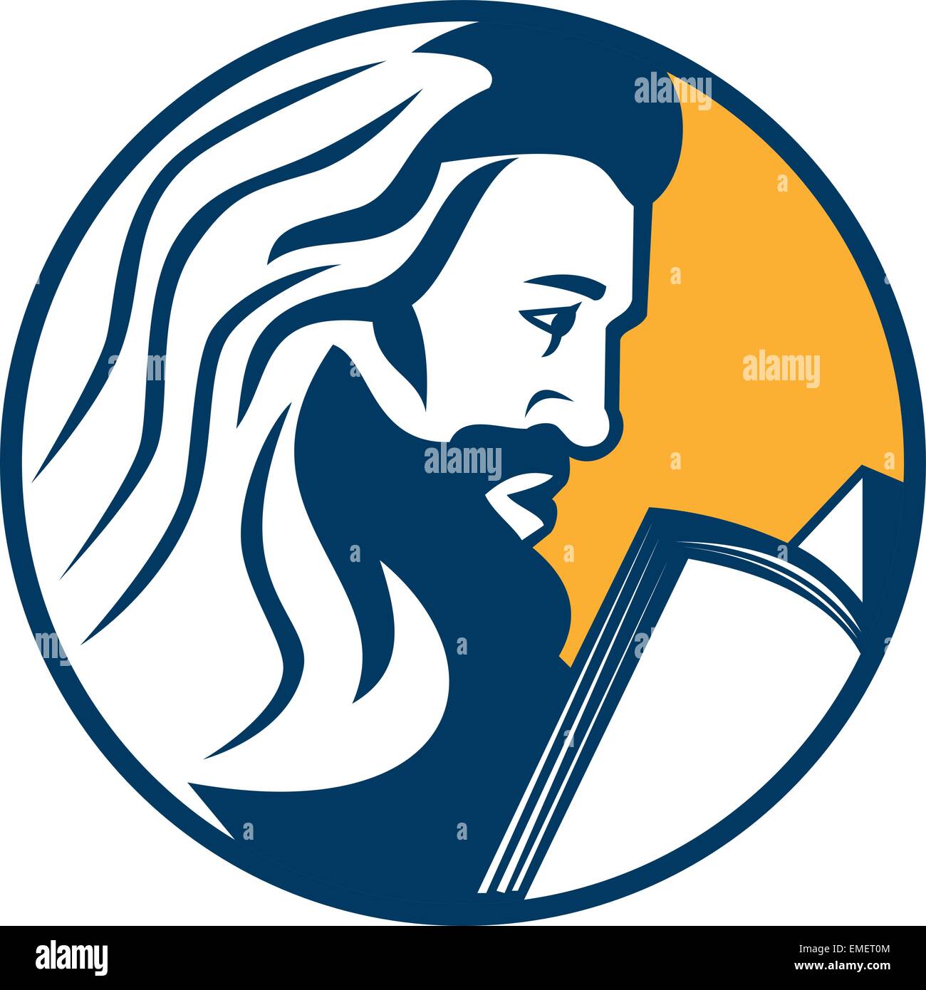 Saint reading Stock Vector Images - Alamy