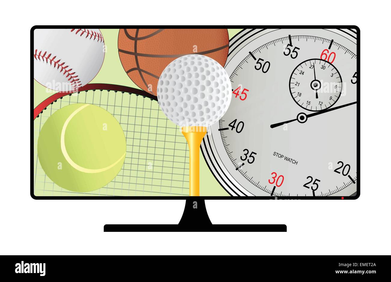 The Sport Channel Stock Vector Image & Art - Alamy