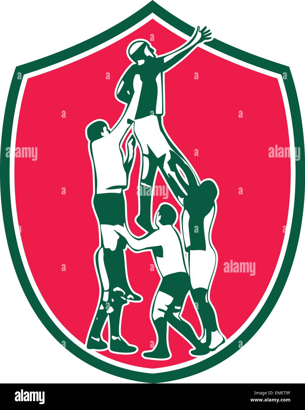 Rugby lineout line out lineout line out line out hi-res stock ...