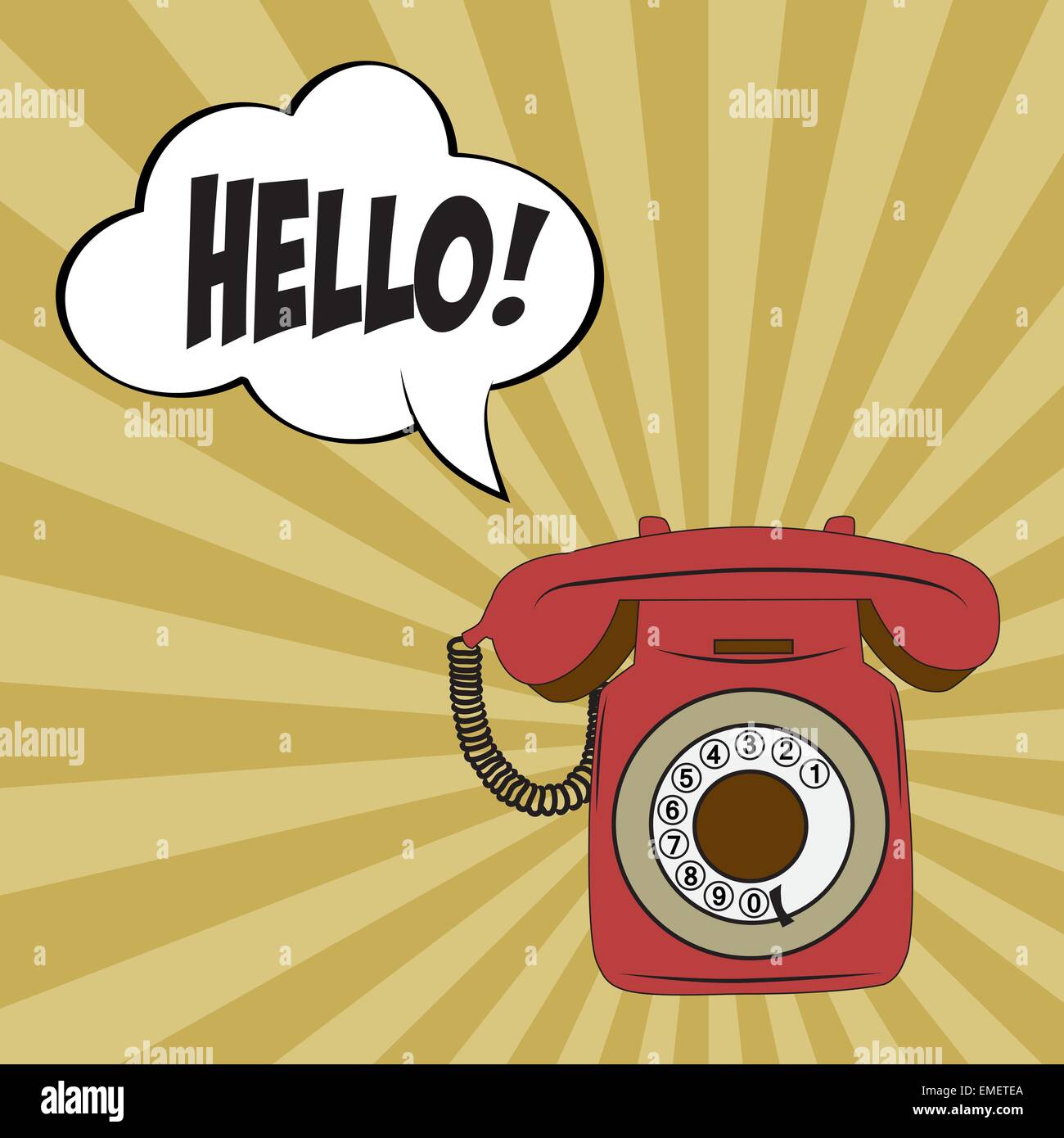 Ringing phone clipart hi-res stock photography and images - Alamy