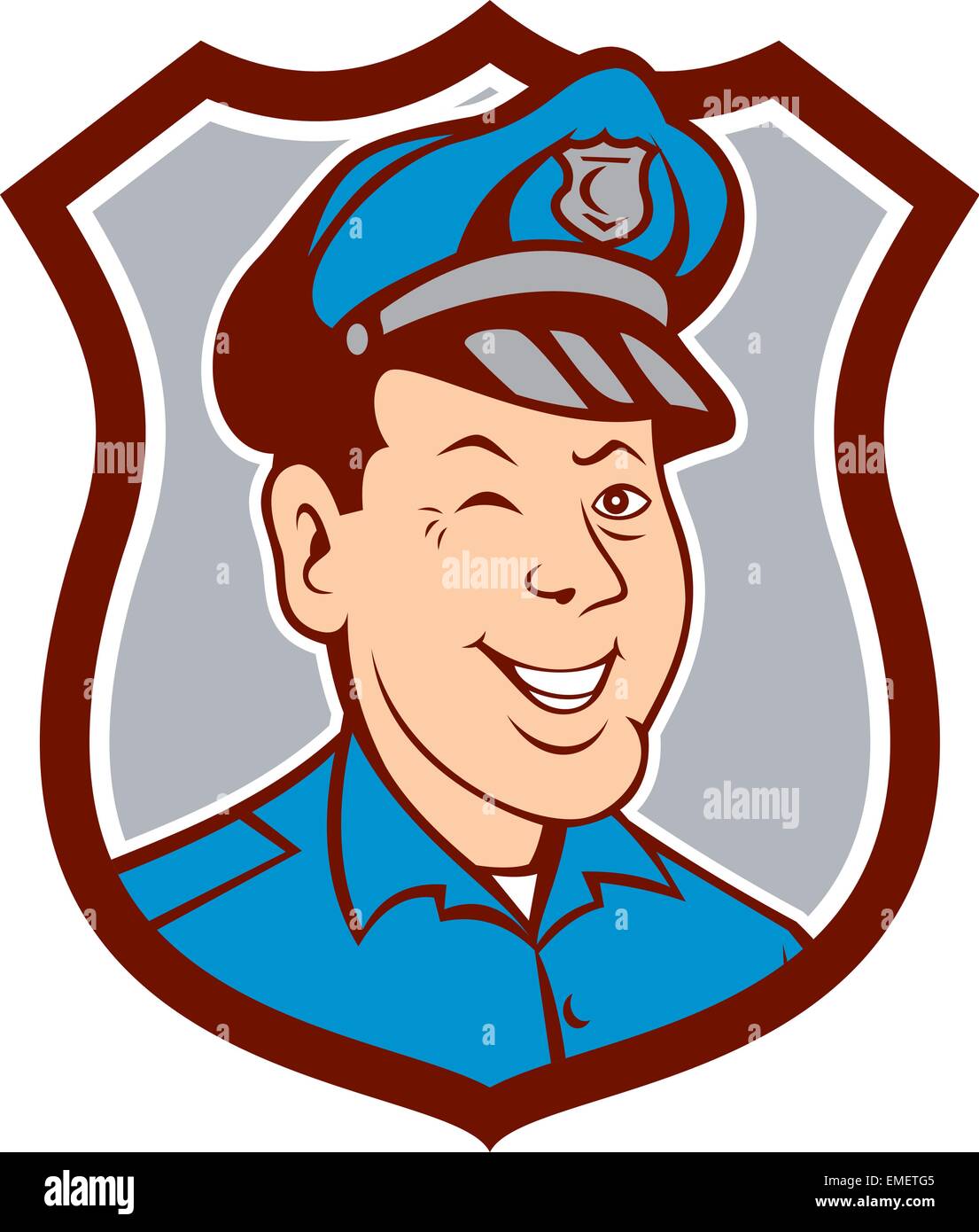 Winking man Stock Vector Images - Alamy