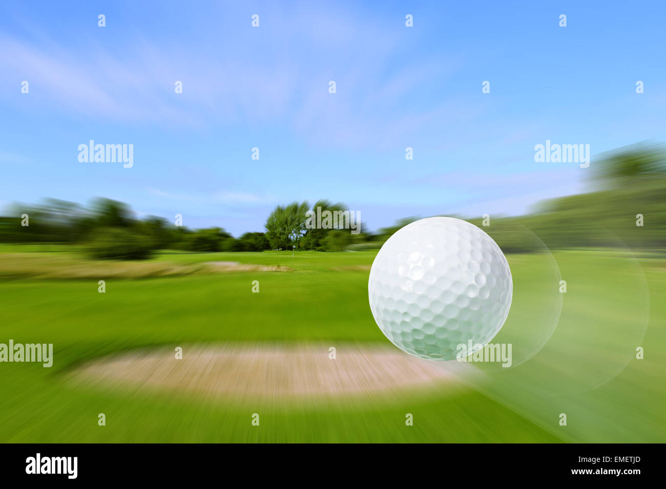 Sport flying ball hi-res stock photography and images - Alamy
