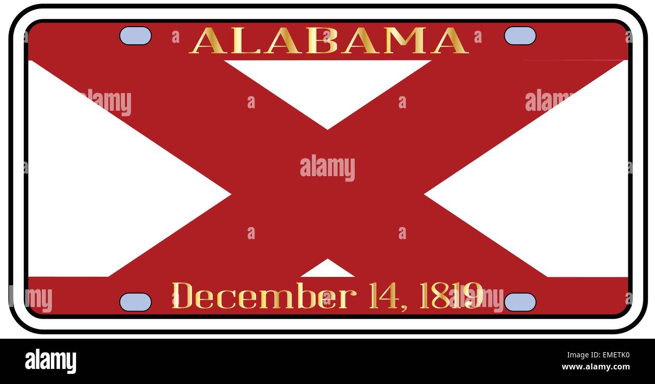 Alabama license plate hi-res stock photography and images - Alamy