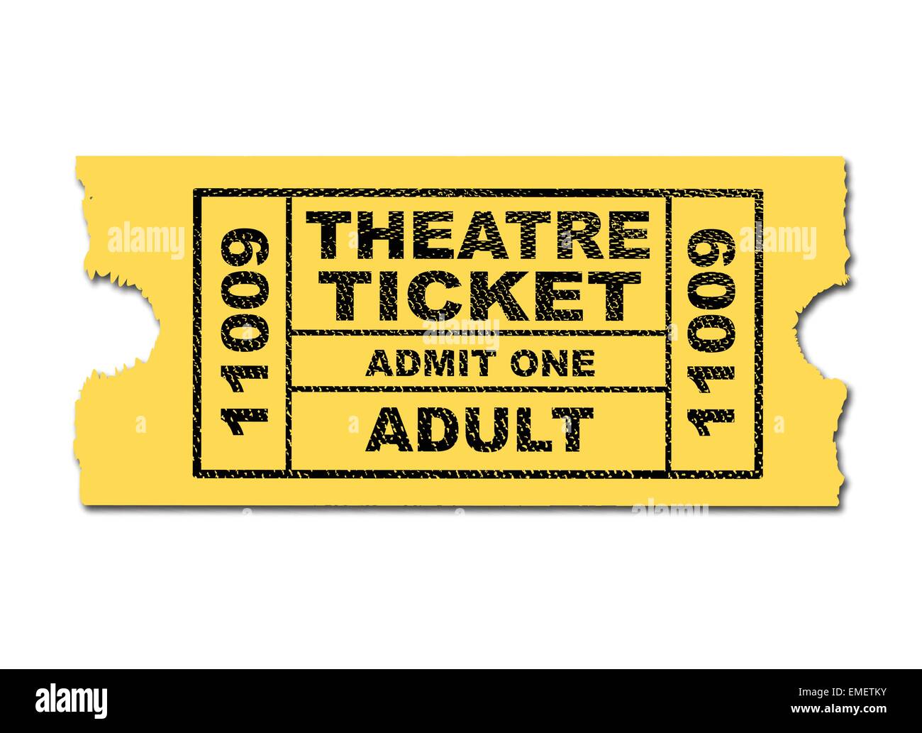 Admit one yellow ticket hi-res stock photography and images - Alamy