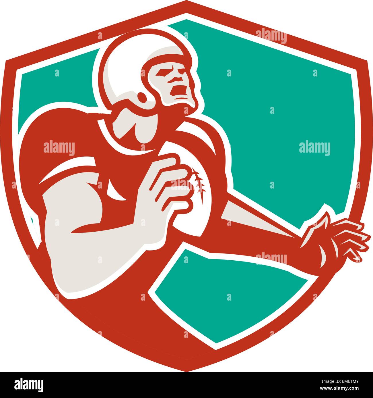 Angry american football player hi-res stock photography and images - Alamy