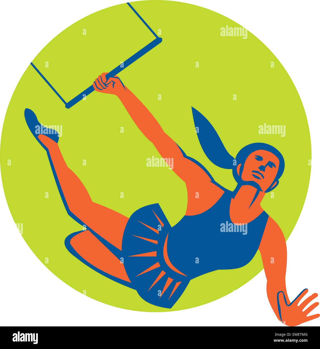 Trapeze act Stock Vector Images - Alamy