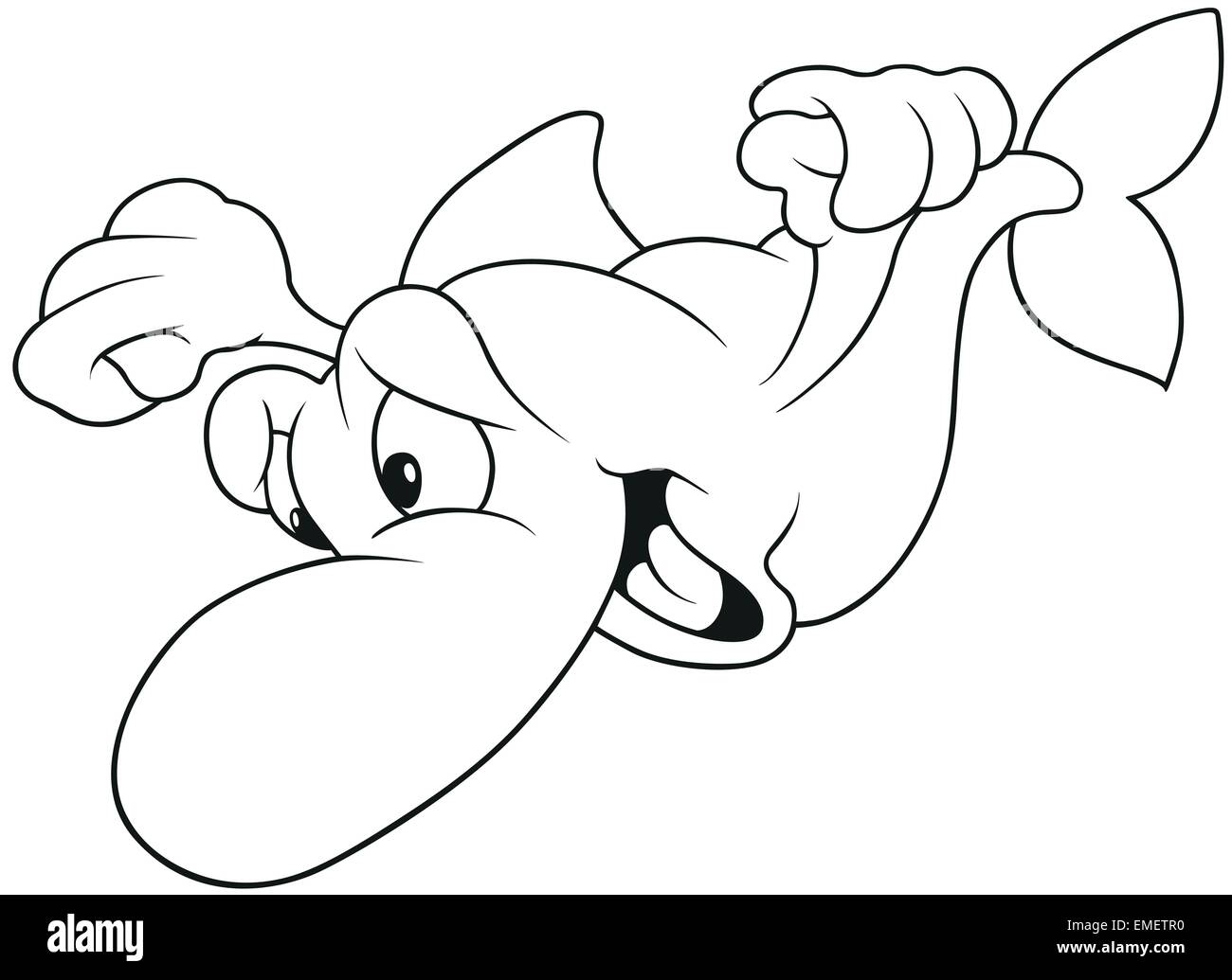 Fish outline clipart hi-res stock photography and images - Alamy