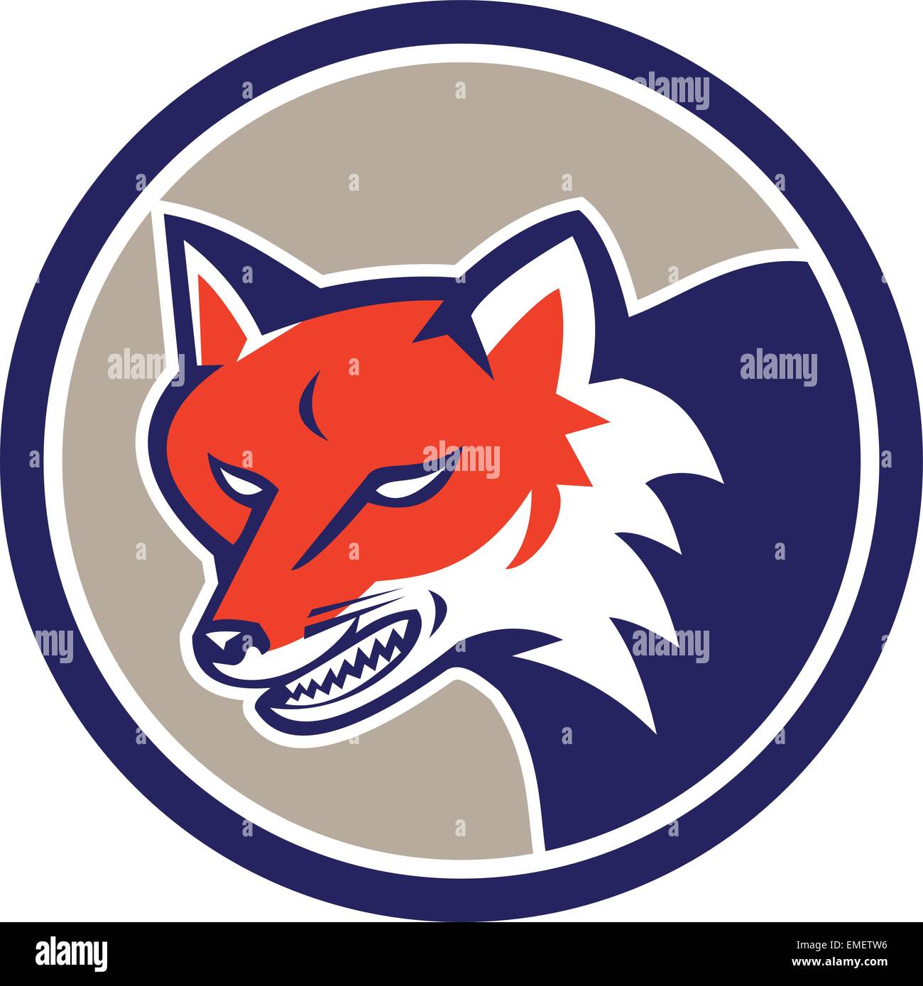 Red fox dog Stock Vector Images - Alamy