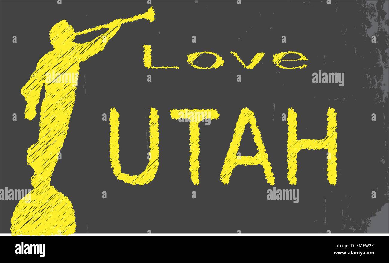 Utah drawing Stock Vector Images - Alamy