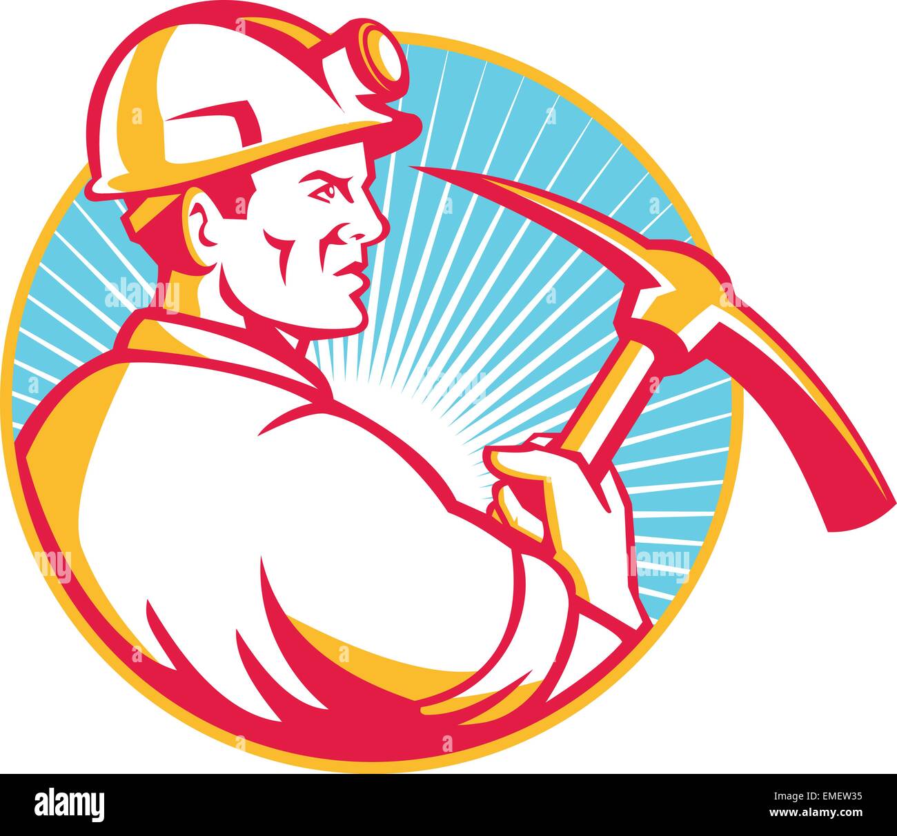 Man pickaxe Stock Vector Images - Alamy