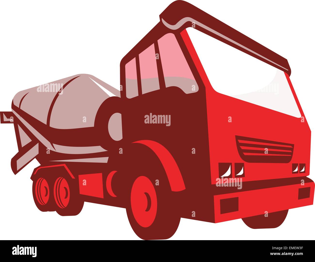cement truck lorry retro style Stock Vector Image & Art - Alamy