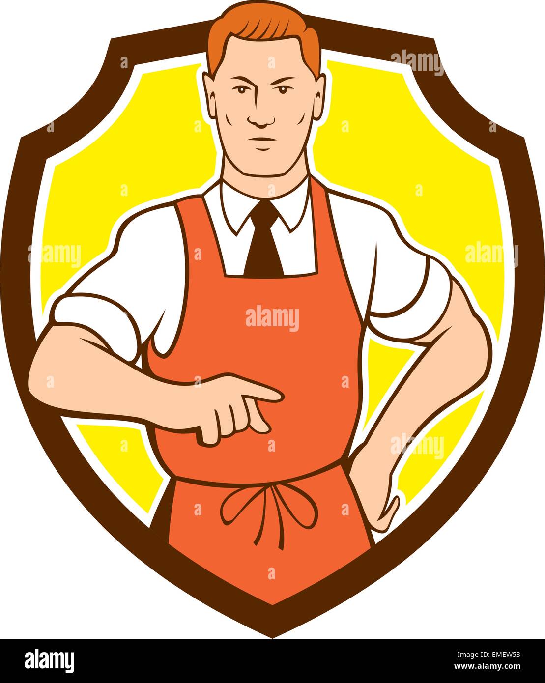 Chef pointing Stock Vector Images - Alamy