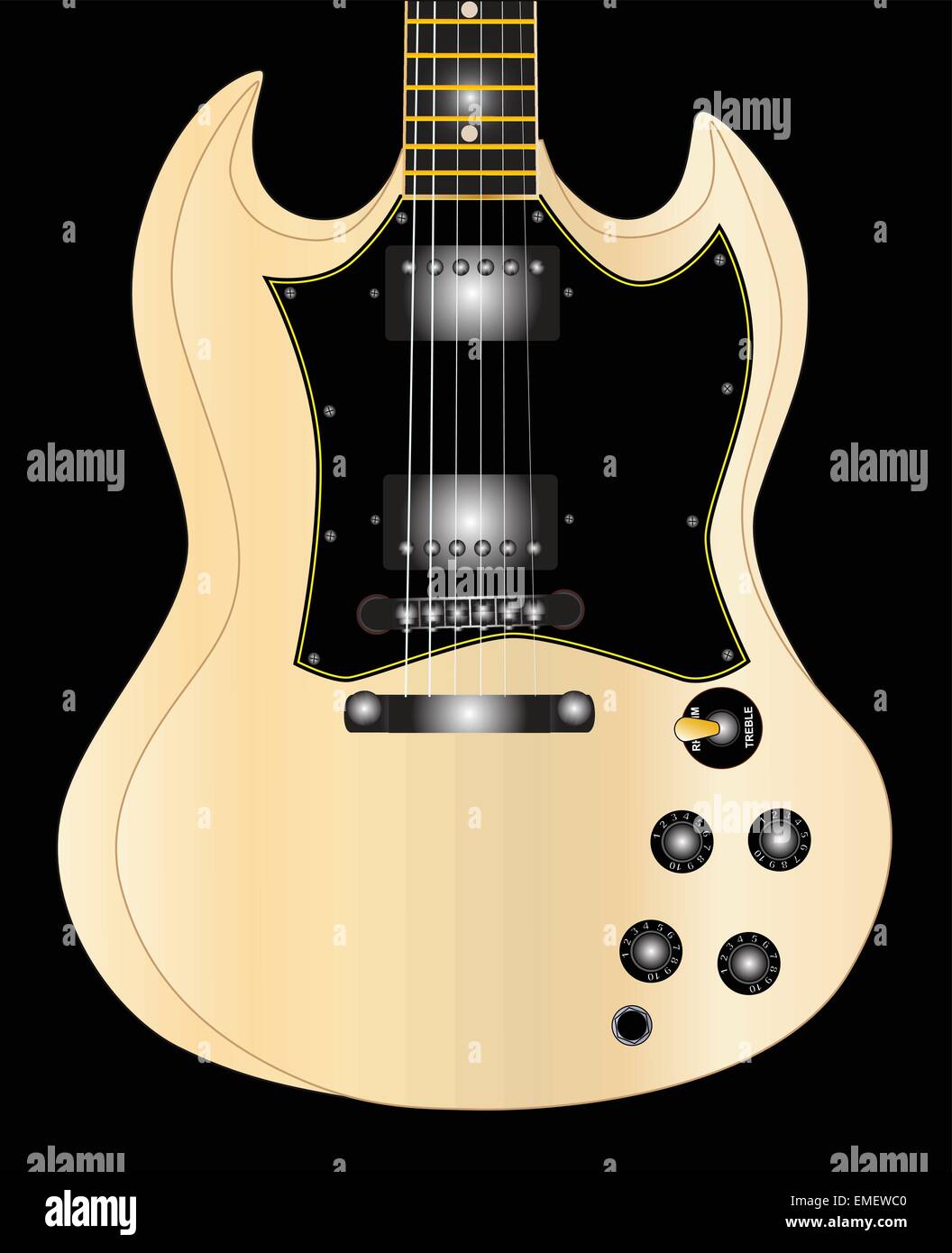 Gibson sg guitar Stock Vector Images - Alamy